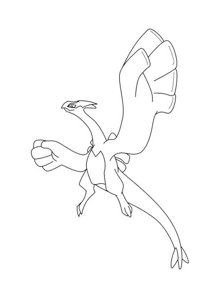 Pokemon Lugia coloring pages - Free Printable