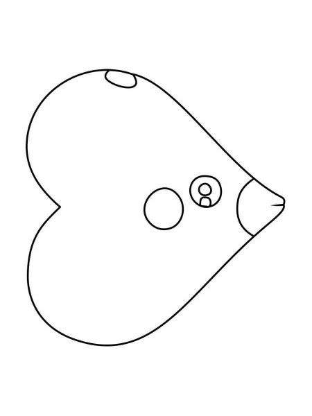 Luvdisc Pokemon coloring pages - Free Printable