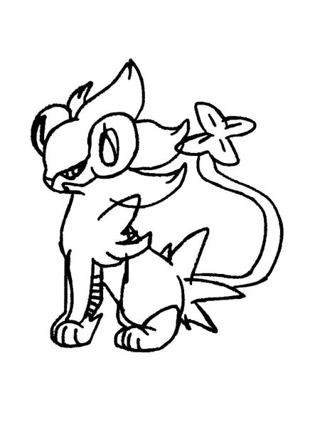 Luxray Pokemon coloring pages - Free Printable