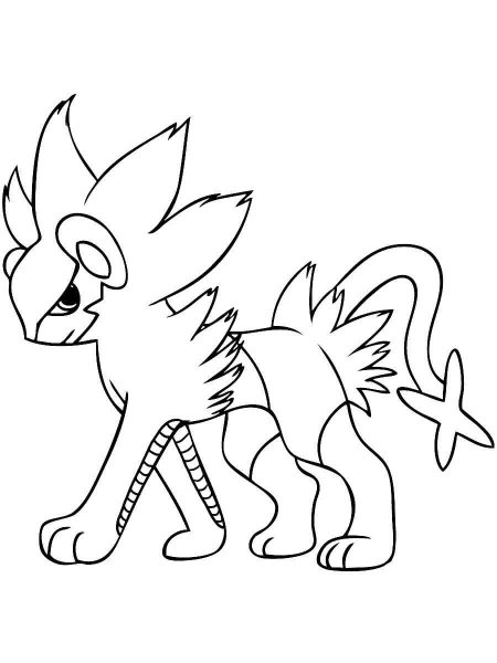 Luxray Pokemon coloring pages - Free Printable