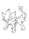 Luxray Pokemon coloring pages - Free Printable
