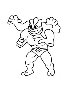 Pokemon Machamp coloring pages - Free Printable