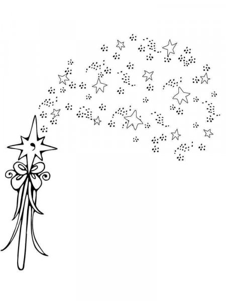 Magic Wand coloring pages