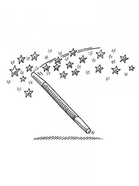 Magic Wand coloring pages