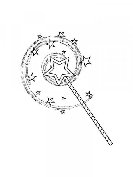 Magic Wand coloring pages