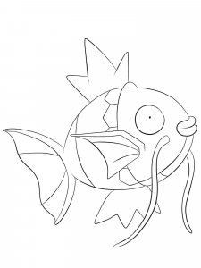 Pokemon Magikarp coloring pages - Free Printable