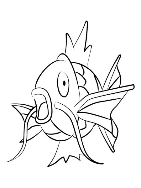 Pokemon Magikarp coloring pages - Free Printable