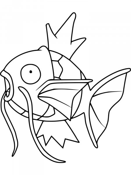 Pokemon Magikarp coloring pages - Free Printable