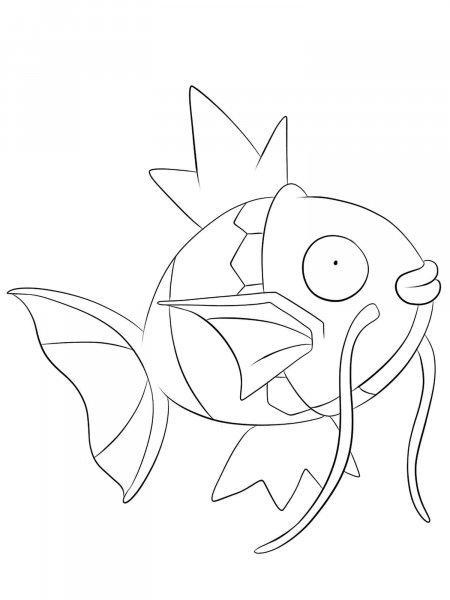 Pokemon Magikarp coloring pages - Free Printable