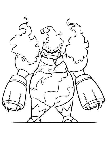 Magmortar Pokemon coloring pages