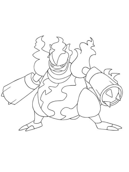 Magmortar Pokemon coloring pages