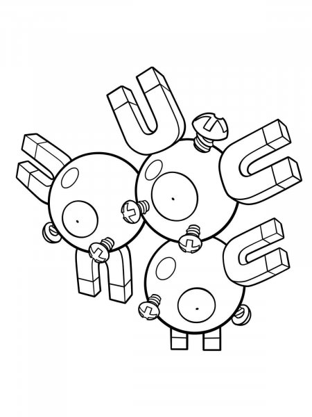 Pokemon Magneton coloring pages - Free Printable