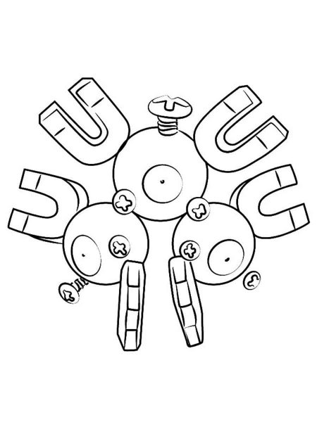 Pokemon Magneton coloring pages - Free Printable