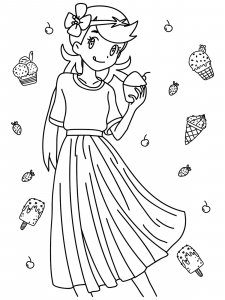 Mallow Pokemon coloring pages