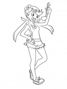 Mallow Pokemon coloring pages