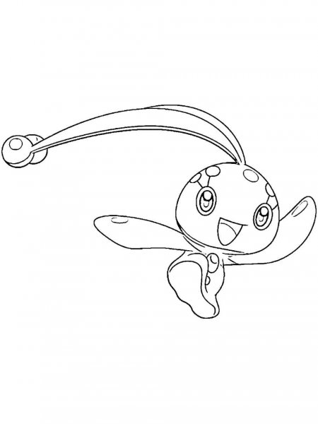 Manaphy Pokemon coloring pages