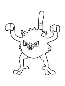 Mankey Pokemon coloring pages