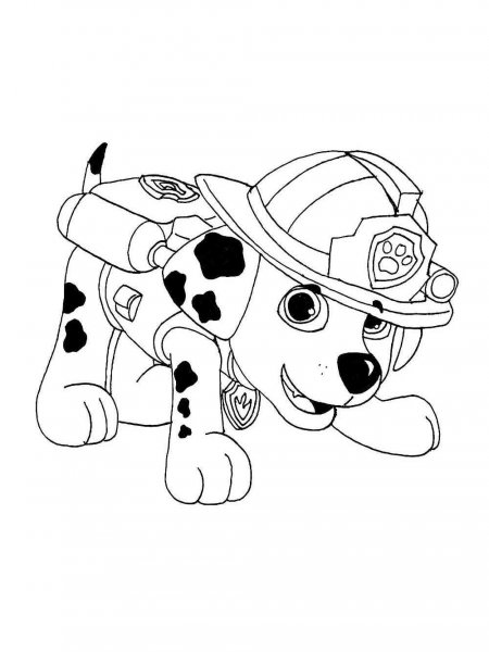 Marshall Paw Patrol coloring pages