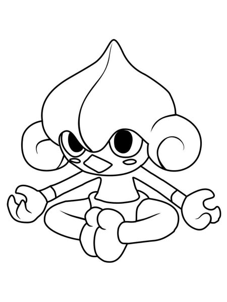 Meditite Pokemon coloring pages