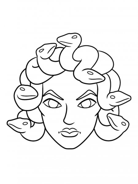 Medusa coloring pages