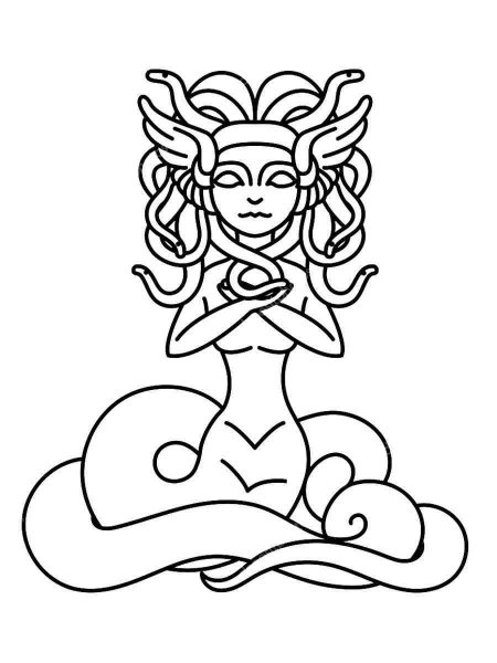 Medusa coloring pages