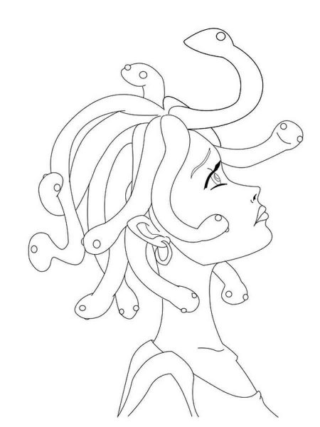Medusa coloring pages