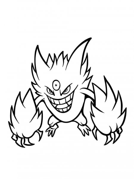 Mega Pokemon coloring pages