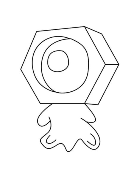 Meltan Pokemon coloring pages