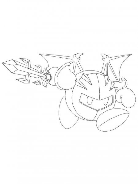 Meta Knight coloring pages