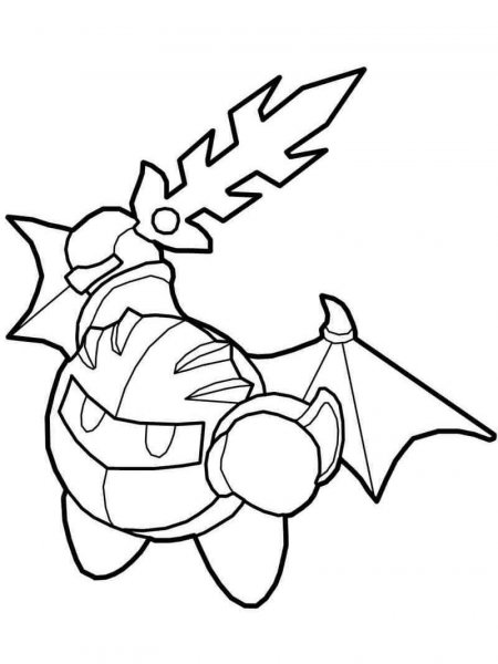 Meta Knight coloring pages