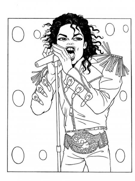 Michael Jackson coloring pages