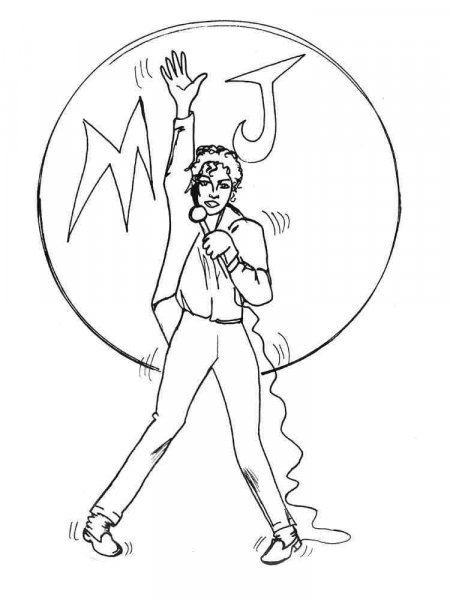 Michael Jackson coloring pages