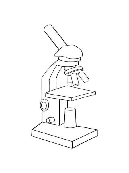 Microscope coloring pages