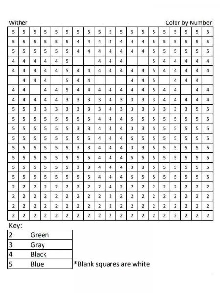 Minecraft Color by Number coloring pages