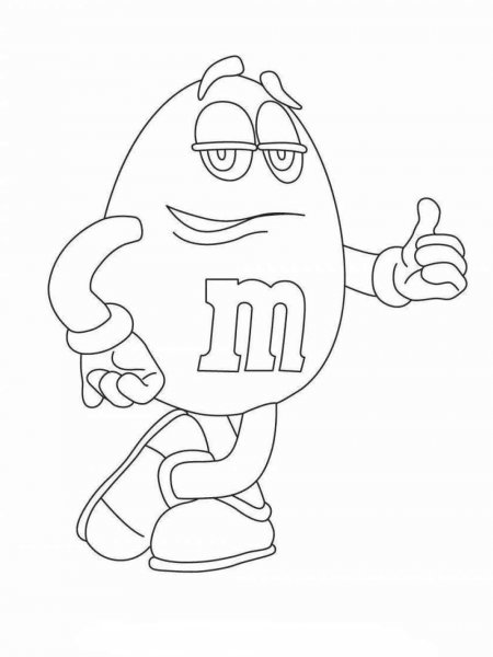 M&M's coloring pages