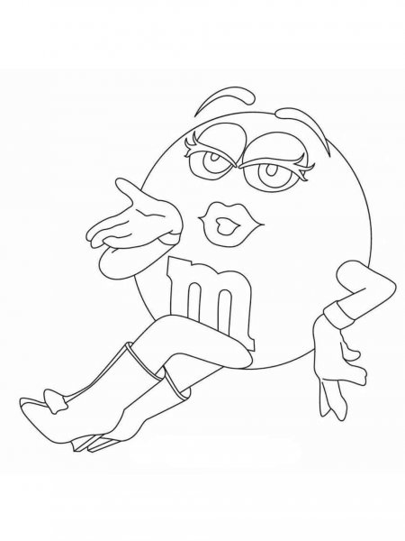 M&M's coloring pages