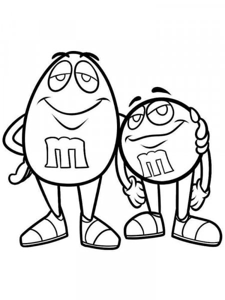 M&M's coloring pages