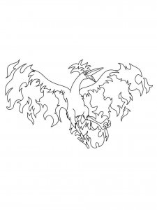 Moltres Pokemon coloring pages