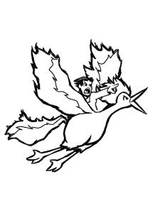 Moltres Pokemon coloring pages