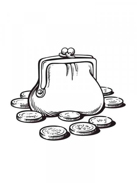 Money coloring pages