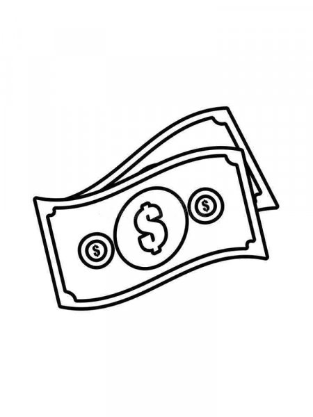Money coloring pages