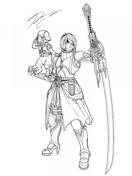 Monster Hunter coloring pages