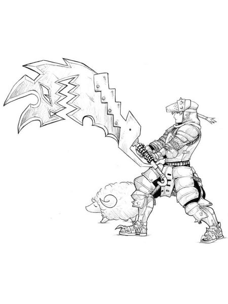 Monster Hunter coloring pages