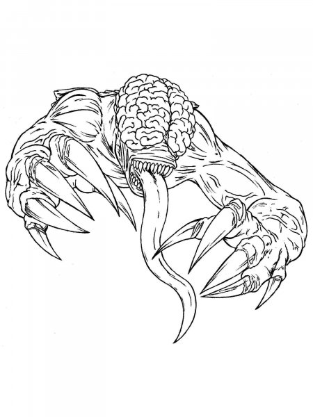 Monsters coloring pages