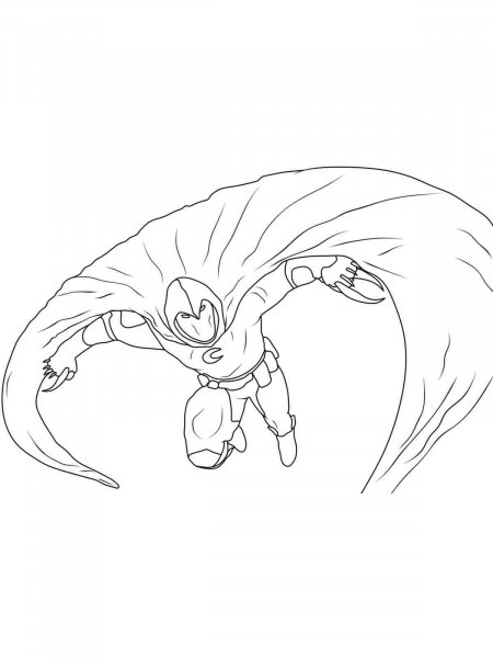Moon Knight coloring pages