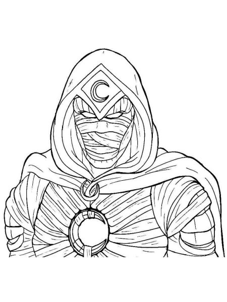 Moon Knight coloring pages