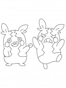 Morpeko Pokemon coloring pages