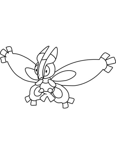 Mothim Pokemon Coloring Pages