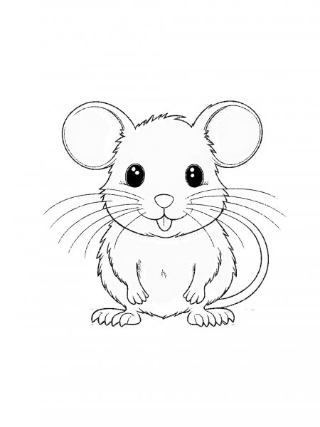 Mouse coloring pages