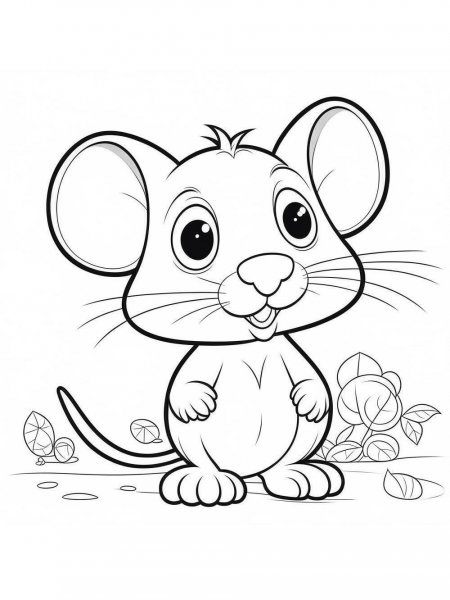 Mouse coloring pages